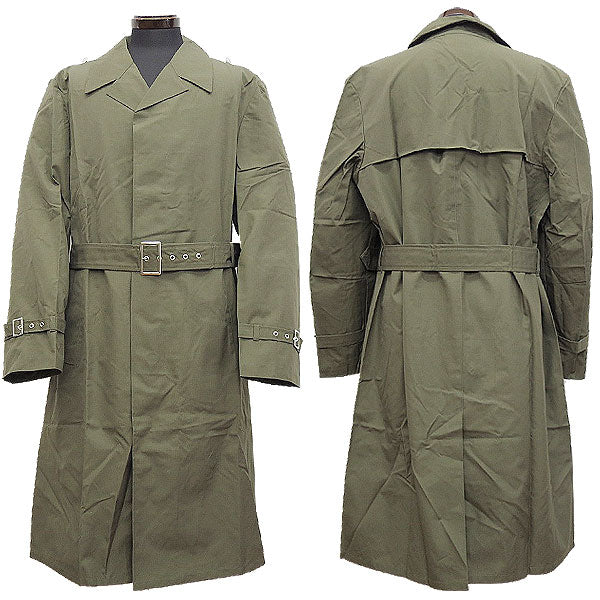 Vintage 1980s East German army raincoat military coat trenchcoat NVA D ...