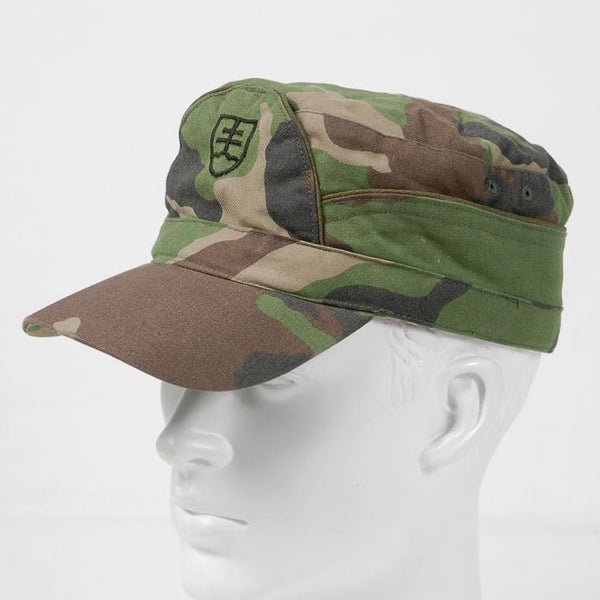 authentic Slovakian army cadet peaked cap beret military hat woodland ...